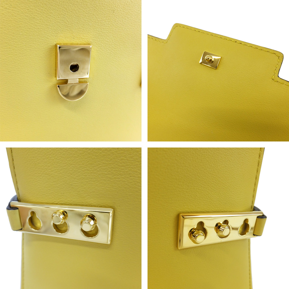 天白】【DELVAUX】デルヴォー タンペート スモール イエロー 天白】【DELVAUX】デルヴォー タンペート スモール イエロー